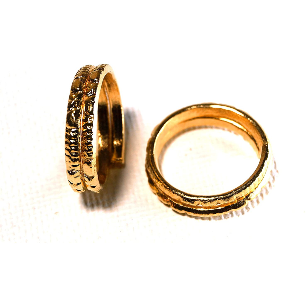 Daily Use Metal Alloy (Panchaloha) Toe Ring for Women- 2 Round Spring ...